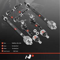 China 8x Stabilizer Bar Link & Tie Rod End & Ball Joint for Mazda MX-6 1993-1997 for sale