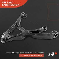 China Front Right Lower Control Arm & Ball Joint Assembly for Hummer H3 2006-2010 H3T for sale