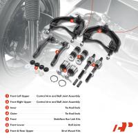 China 12x Front Control Arm Ball Joint Sway Bar Link Tie Rod End for Honda Civic 88-91 for sale