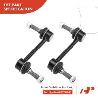 China 4x Front & Rear Stabilizer Bar Links for Hummer H3 2006-2010 3.5L 3.7L 5.3L for sale