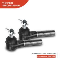 China 10x Front Tie Rod End Adjusting Sleeve Ball Joint for Ford F-350 1992-1997 4WD for sale