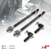 China 4x Inner & Outer Tie Rod End for Ford Escape 2001-2007 Mazda Tribute Mercury for sale