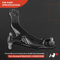 China Front Left Lower Control Arm with Ball Joint for Kia Spectra Spectra5 Hyundai for sale