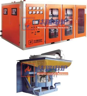 China Huarui Induction Copper Melting Furnace 1000 kg High Efficiency Low Noise for sale
