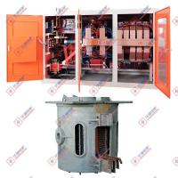 China Thyristor Induction Aluminum Melting Furnace System 0.5-20T Capacity 400-12000KW Power for sale
