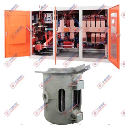 China DX-800KW Aluminum Shell Induction Melting Furnace 380V Three Phase 800KW Power Industrial Equipment for sale