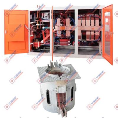 China Aluminum Shell Electric Induction Melting Furnace 500KW Power 380V Three-Phase for Metal Processing for sale