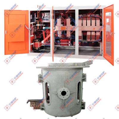 China 20 Ton Induction Aluminum Shell Melting Furnace 9000KW 300Hz with Advanced Refractory Technology for sale