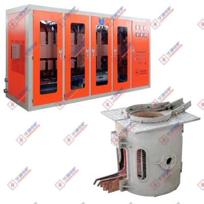 China Huarui Aluminum Shell Induction Furnace 0.5 Ton Capacity 400KW Power for Metal Melting for sale