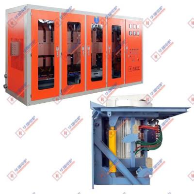 China Huarui Steel Shell Melting Furnace 1000KW Medium Frequency 100-400Hz Energy Saving Industrial Metal Melting Equipment for sale