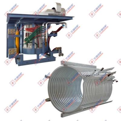 China 1.0 Ton Steel Shell Induction Melting Furnace 750KW 500Hz for Metal Processing for sale