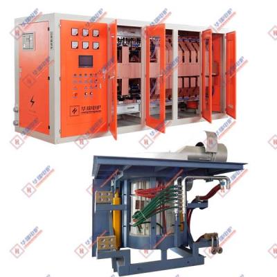 China Medium Frequency Melting Furnace 1.0T Capacity 750KW Power with 15-20% Energy Saving for Metal Processing for sale