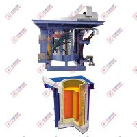 China Smooth Aluminum Induction Melting Furnace System 450KW 0.5T Capacity with 15-20% Energy Saving for sale