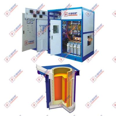 China Huarui IGBT Dual Cell Transistor Induction Melting Furnace - Medium Frequency, 10,000 Sets/Year Capacity for sale
