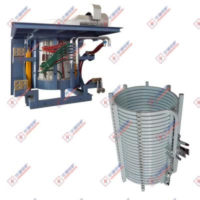 China KGPS Induction Copper Melting Furnace 1.5T Capacity 1000KW Power with Digital Control System for sale