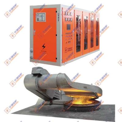 China First Class Medium Frequency Electric Induction Melting System 4.0T Capacity 3000KW Power with IGBT Technology for sale