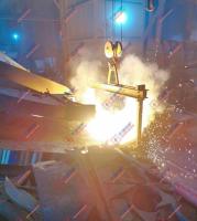 China Huarui Steel Melting Furnace 1 Ton Induction Melting Furnace High Power Saving Low Noise for sale