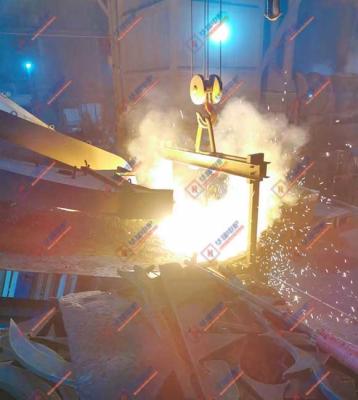 China Huarui Steel Melting Furnace 1 Ton Induction Melting Furnace High Power Saving Low Noise for sale