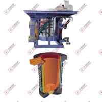 China Huarui Medium Frequency Aluminum Melting Furnace 8 Ton Capacity 6000KW Power with Triple Voltage Technology for sale