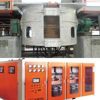 China Huarui Aluminum Shell Medium Frequency Induction Furnace 1000kg IGBT Iron Melting for sale