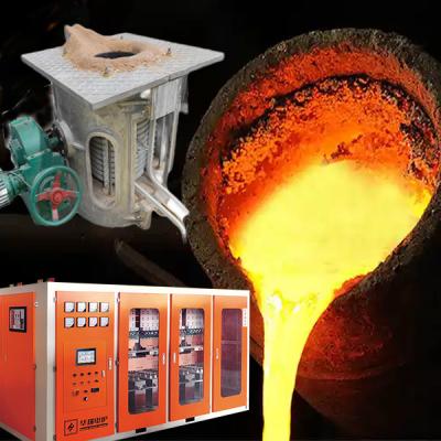 China Self-developed Technology Energy Saving Medium Frequency Induction Melting Furnace for Copper with Complete Safety for sale