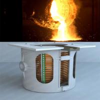 China Huarui Iron Melting Furnace Quick Melting Time Low Failure Rate High Durability Industrial Induction Furnace for sale