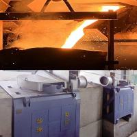 China Huarui MF2501 IGBT Induction Metal Melting Furnace 95% Power Factor Closed Cooling Tower for sale