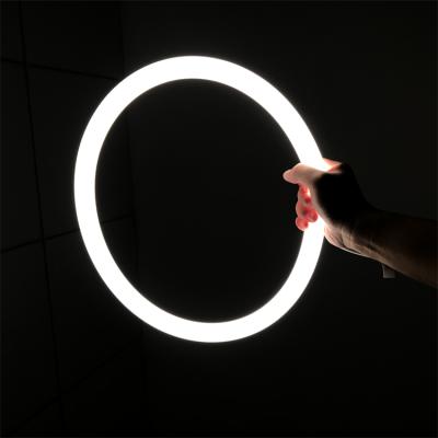 China Round Led Neon Flex Light Strip 360 Degrees 25mm Diamater Neon Led Rope Lights IP67 for sale