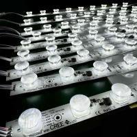China Osram Cree 8x50 Degrees Led Side Light Bar 24v 9leds 22w Rigid Strip For Light Box for sale