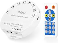 China SPI App Smart LED Controller SP608E Music Sync RF Remote Control Led Pixel Controller for sale