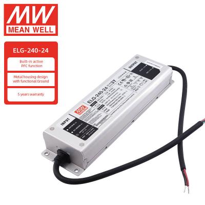 China Meanwell Led Power Supply ELG Series 240W 10A 24Vdc Dimmable Led Driver IP65 IP67 for sale