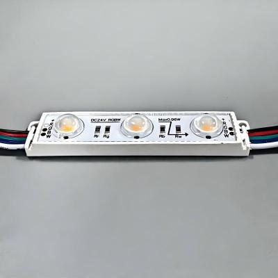 China SMD5050 4 in 1 RGBW led module with lens IP68 3leds light module for sale