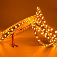 China 2700K Warm White Zigzag LED Strip 120LEDs/M Gold High Brightness CE ROHS for sale