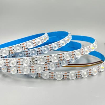 China CCT Lens Flexible LED Strip DC24V 10W/m for Curved Light Box Backlighting for sale