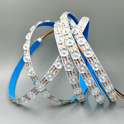 China DC24V 10W/m CCT Lens LED Strip for Curved Light Box Backlighting Flexible LED Bar for sale