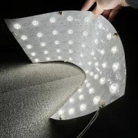 China Cuttable Led Flexible Light Sheet 240x480mm 50LEDs Soft Sheet Light 170 Degree Lens for sale