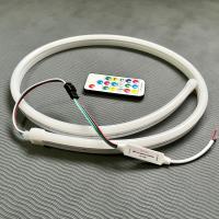 China 3535 RGBIC LED Neon Flex Strip 12V 8x17mm Addressable 120LED/M Light for sale