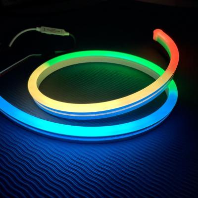 China 8x17mm RGBIC LED Strip Neon Flex Light 3535 12V Addressable Tube for sale
