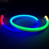 China 8x17mm RGBIC LED Strip Neon Flex Light 3535 12V Addressable Tube for sale