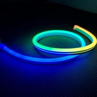 China 12V Addressable RGBIC Neon Flex LED Strip 8x17mm 3535 SMD 120LED/M for sale