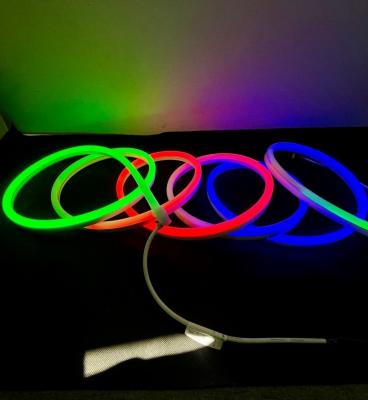China 3535 RGBIC LED Neon Flex Light 10x23mm Silicone Rope with Pixel Effects for sale