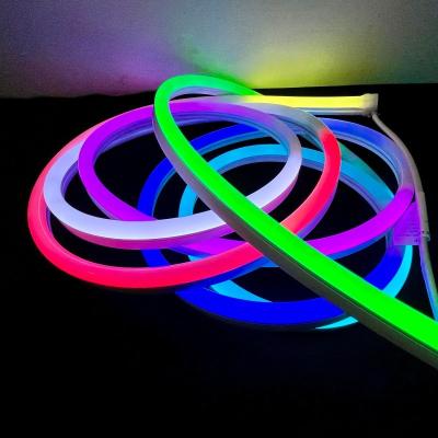 China RGBIC LED Flex Neon Side Emitting 10*23mm 270° Wide Beam Lighting for sale