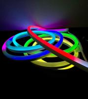 China Addressable RGBIC LED Neon Flex 10×23mm Side Glow Silicone Tube for Creative Lighting for sale