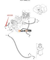 China Original Excavator Spare Parts Pilot Tube 4452289 For ZX110 ZX120 ZX130 ZX160 ZX180 No Reviews Yet for sale