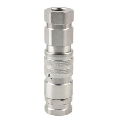 China ISO16028 Flat Face 2 Port Hydraulic Quick Couplings Hammer Crushing Machine Hydraulic Quick Couplings For Excavators for sale