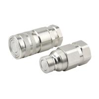 China ISO16028 Flat Face 2 Port Hydraulic Quick Couplings Hammer Crushing Machine Hydraulic Quick Couplings For Excavators for sale
