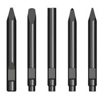 China Various Models SB40 Construction Machinery Parts Excavator Crusher Drill Rod Rock Breaking Hammer Blunt Chisel for Hammer for sale
