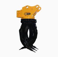 China Construction Excavator Accessories Hydraulic Shears Rotating Thumb for Rock Log Motor Core Stones Wood Engine Gear Included for sale