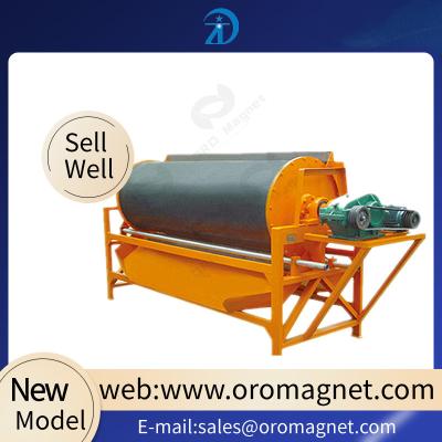 China Vibration-Free Magnetic Drum Separator 30-58 T/H Capacity with Rare Earth Magnets for Mineral Processing for sale