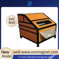 China Dry High Intensity Magnetic Separator with Double Rollers 0.8T Magnetic Field for Quartz Sand and Mineral Processing for sale